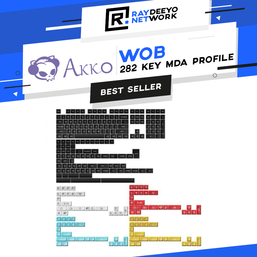 Akko WOB Building Blocks Keycap Set [MDA Profile 282 keys] | Shopee ...