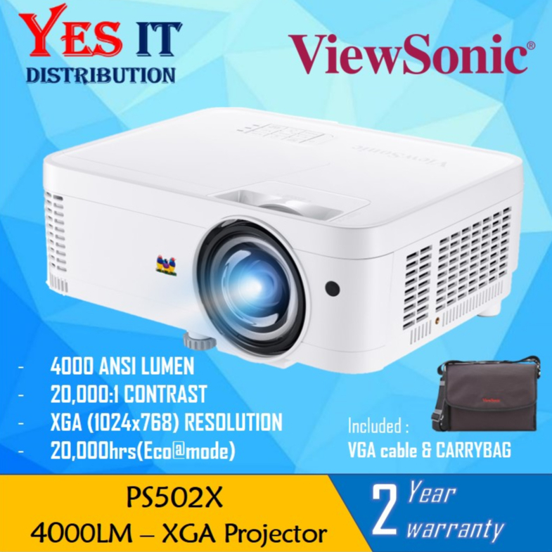 VIEWSONIC PS502X 4,000 Lumens XGA Education Projector (Replace PS501X ...