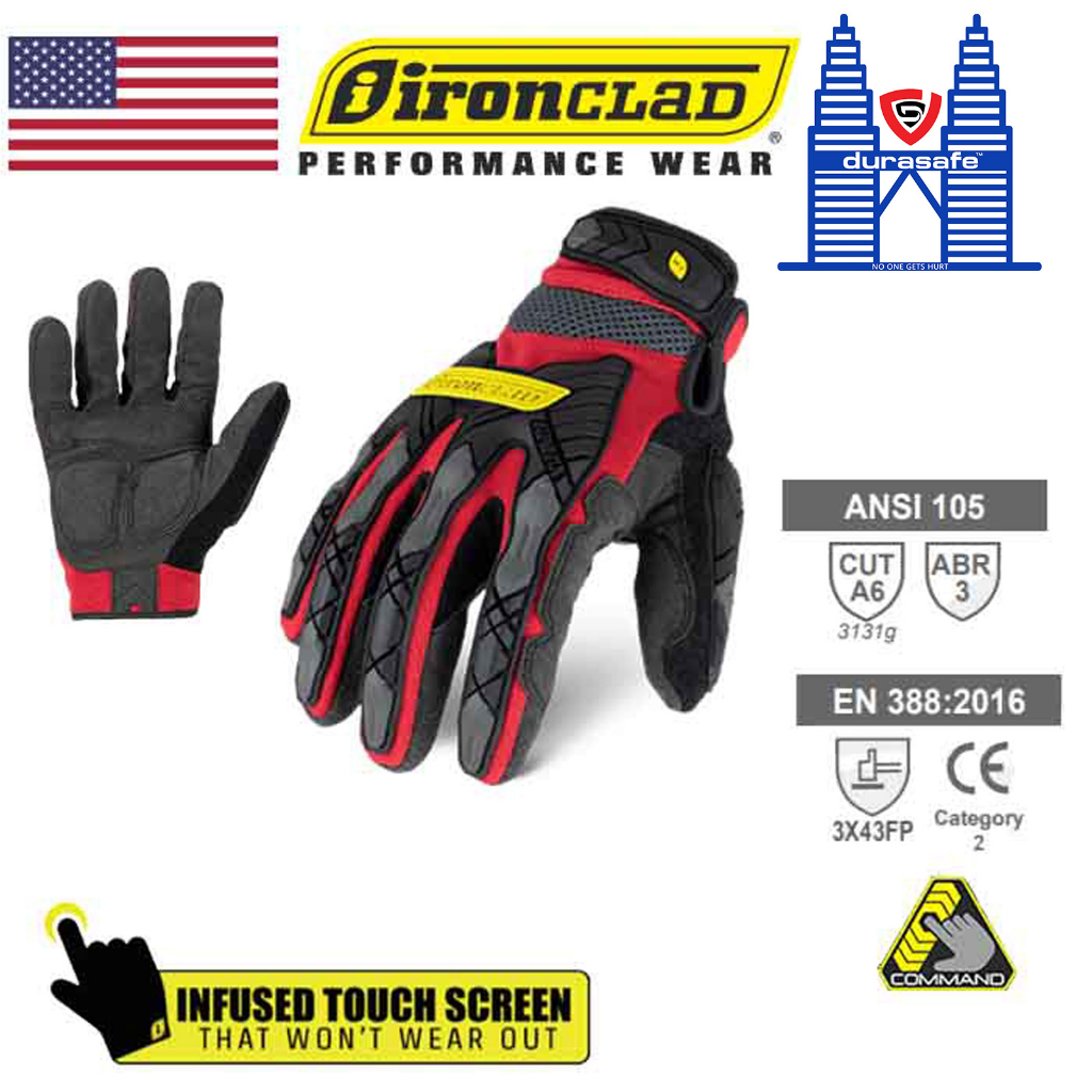 IRONCLAD IEX-MIGR5 COMMAND Impact Cut A6 Glove | Shopee Malaysia