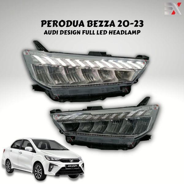 Perodua Bezza 20-23 -- LED HEADLAMP (Audi Design) | Shopee Malaysia