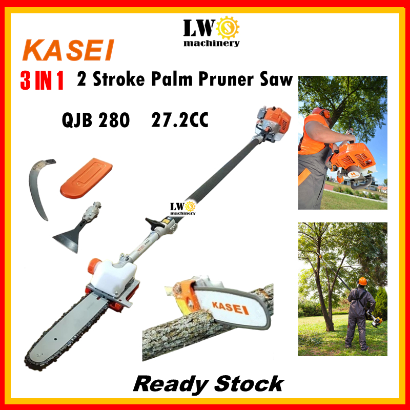 Kasei QJB280 Petrol Garden Tools Telescopic Oil Palm Tree Pruner Pole ...