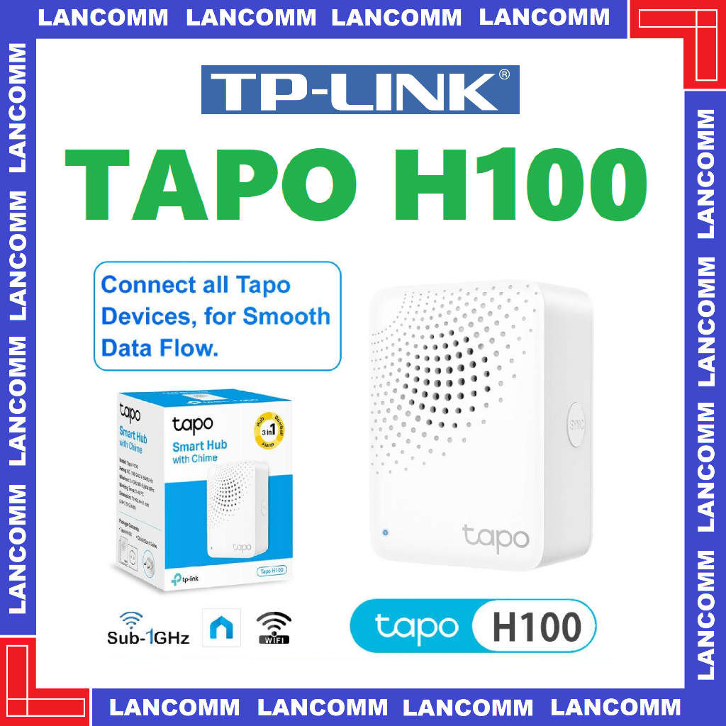 TP-Link Tapo H100 Smart Hub with Chime Tapo T100 T110 T310 T315 S200B ...