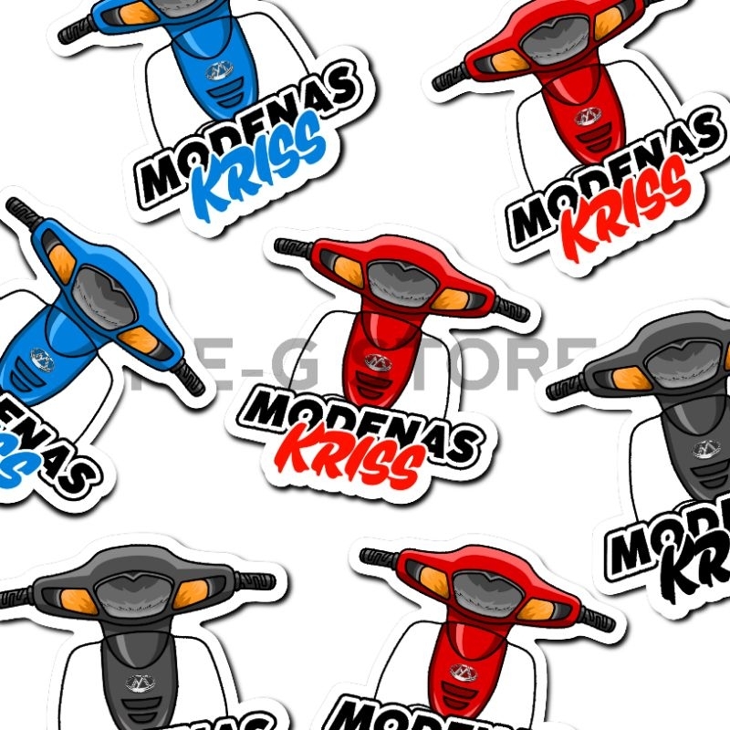 Sticker Motor Modenas Kriss 100, Kriss MR3, Kriss MR1, GT128, Dinamik ...