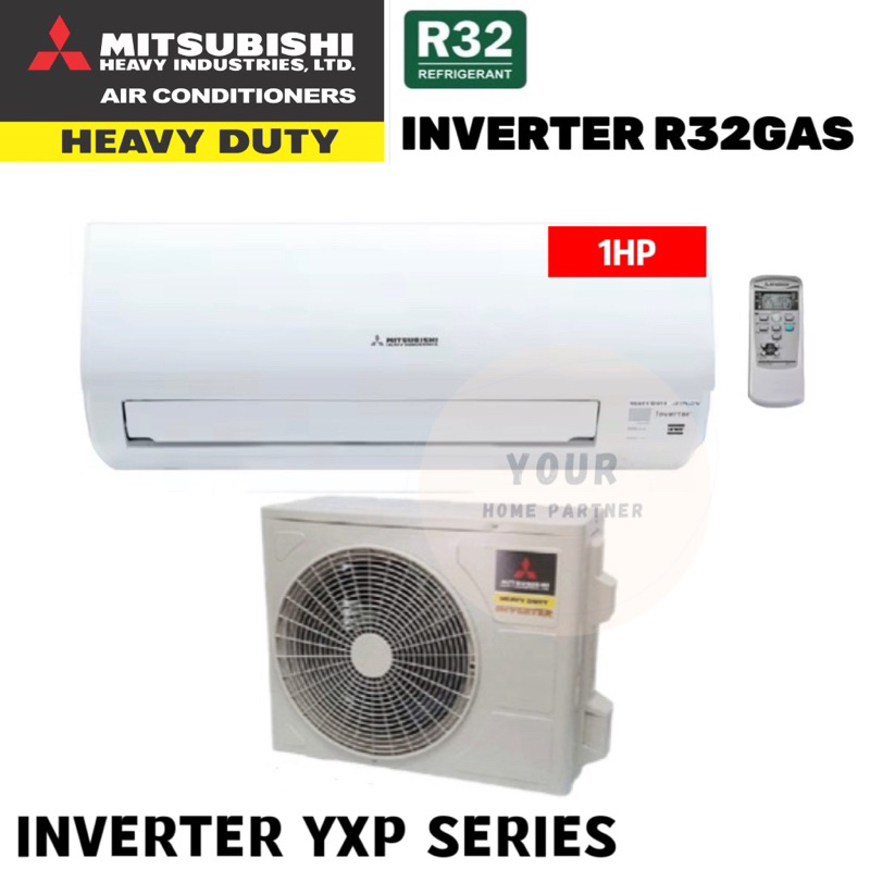 Mitsubishi Heavy Industrial Inverter Air Cond YXP 1HP SRC10YXP/1.5HP ...