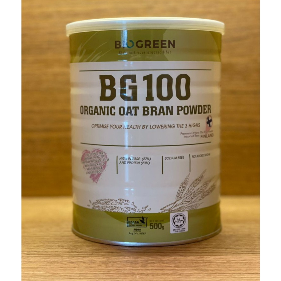BIOGREEN BG100 ORGANIC OATMILK BRAND POWDER 500G/500GX2 (TWINPACK) | Shopee Malaysia