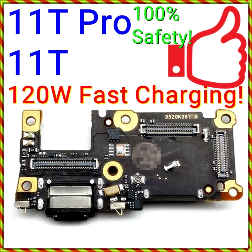 (120W Fast Charge) NEW ORI Charging Port SUB Board IC SIM MIC Ribbon ...