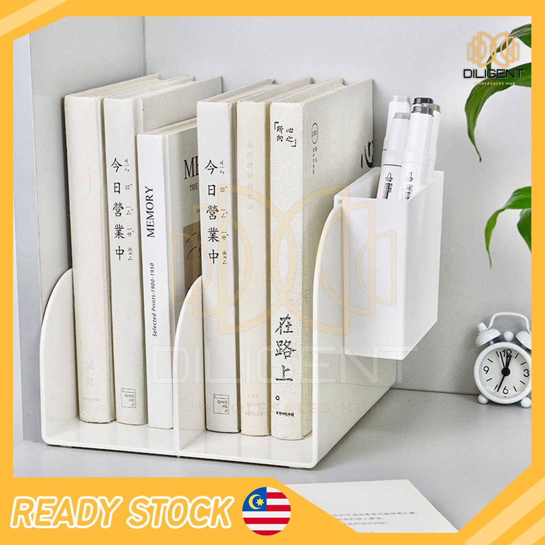 【D279 READY STOCK】Multipurpose Books Stand Transparent Bookend Holder ...