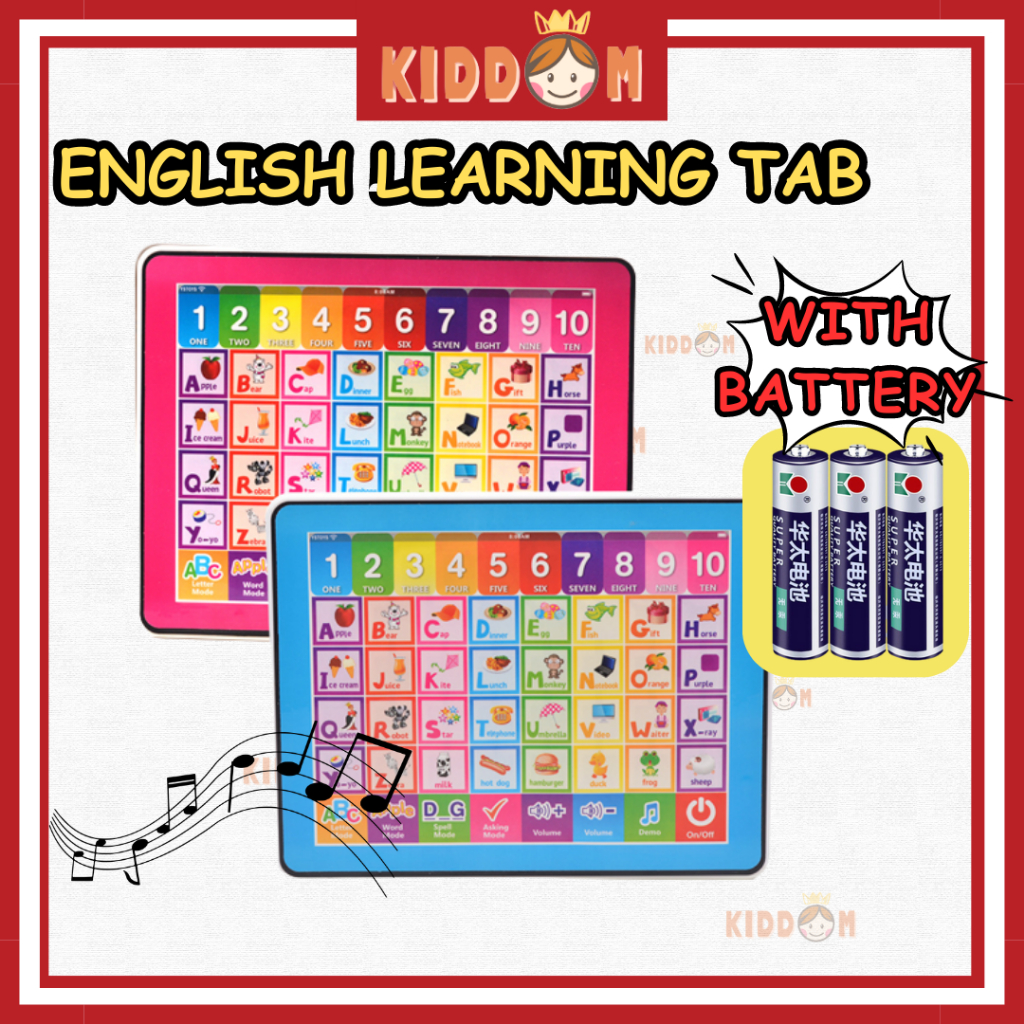 KIDDOM Y-pad Kids Educational Tab Y Pad Kids Teblet Mainan Tablet ...