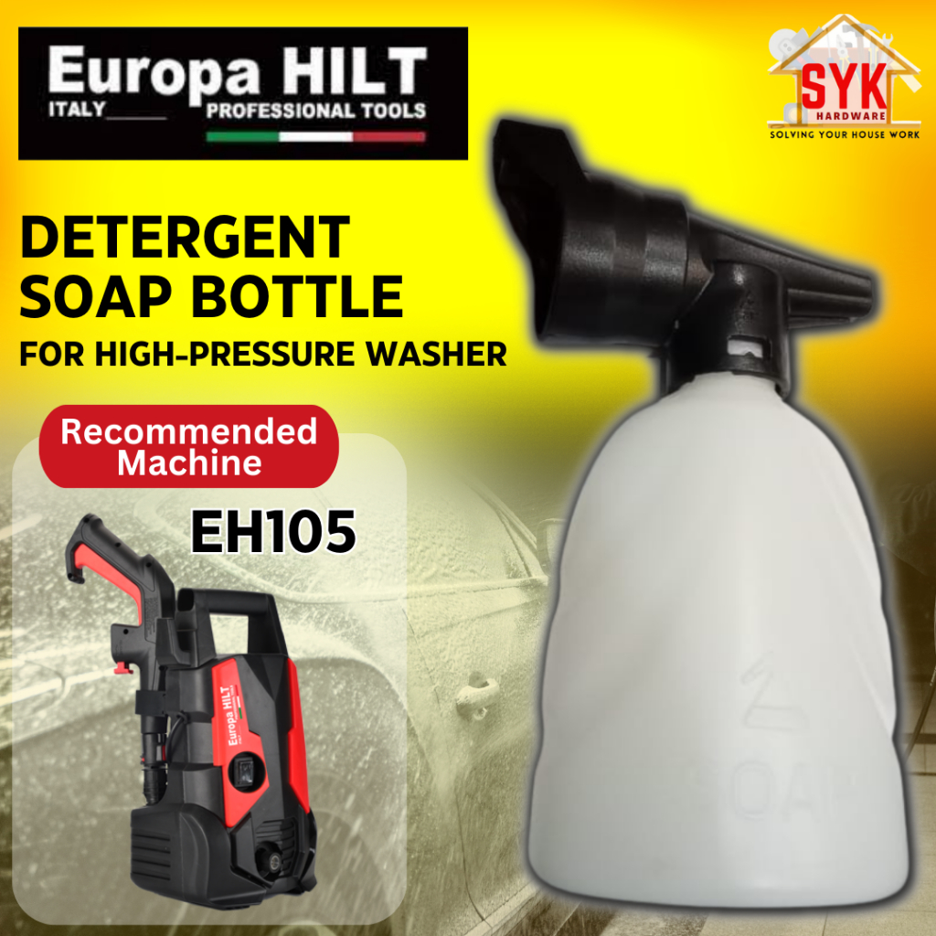 SYK EUROPA HILT EH105 1Pcs High Pressure Washer Soap Bottle Water Jet ...
