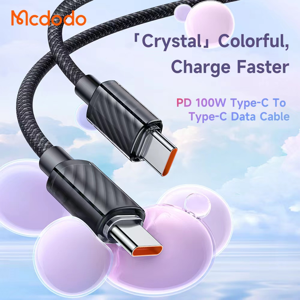 MCDODO CA-3670 / CA-3671 / CA-3672 100W PD USB Data Cable Type-C To Type-C 5A Super Fast Quick ...