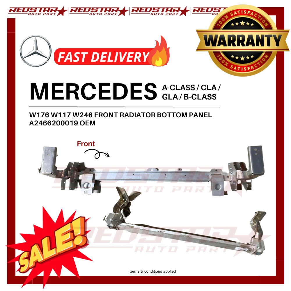 Mercedes W176 W117 W246 Front Radiator Bottom Panel A2466200019 ...