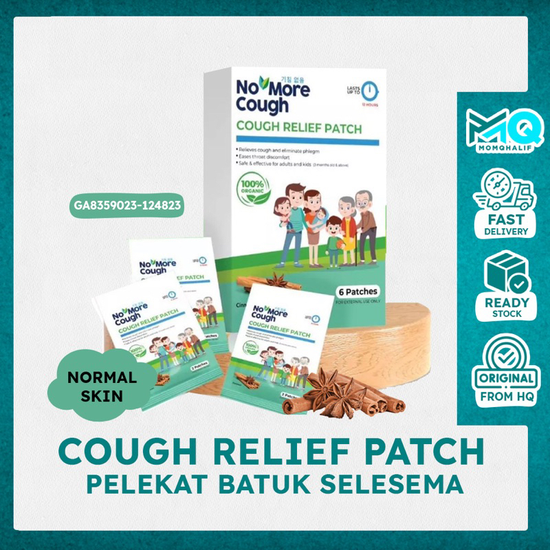 No More Cough Relief Patch, Cough Relief patch, Ubat Batuk Tampal ...