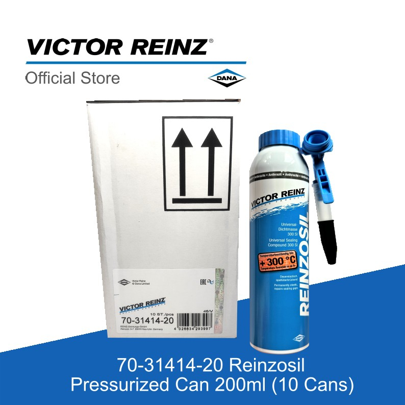 Victor Reinz Reinzosil Pressured Can Silicone Sealant (200ml X 10 Cans ...