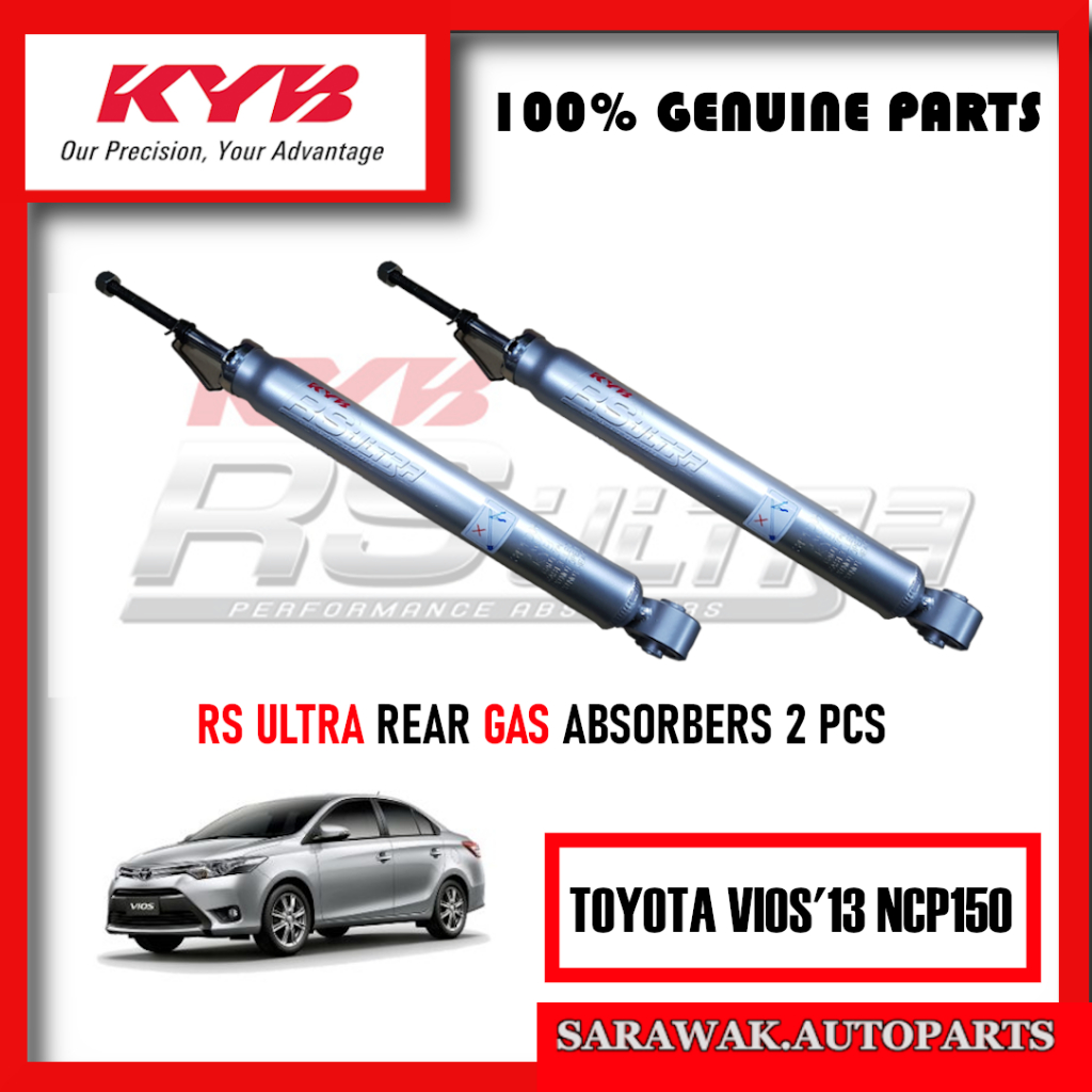 KYB RS Ultra Toyota Vios 2013 NCP150 Rear Gas Absorber 2 pcs | Shopee Malaysia
