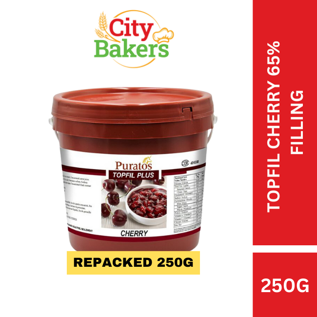 TOPFIL CHERRY 65% FILLING 250G / TOPFIL WILD BLUEBERRY 60% FILLING 250G ...