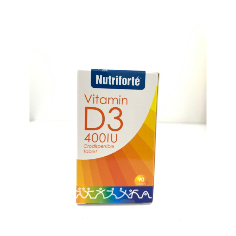 Nutriforte Vitamin D3 400IU Orodispersible Tablet 90’s 03/2025 | Shopee ...