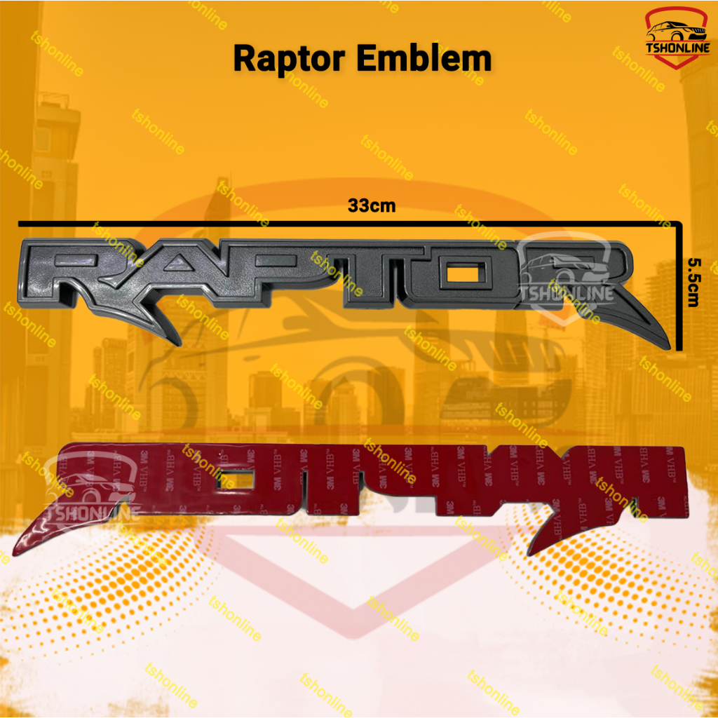 Ford Ranger Raptor Emblem (Grey)/ raptor emblem | Shopee Malaysia