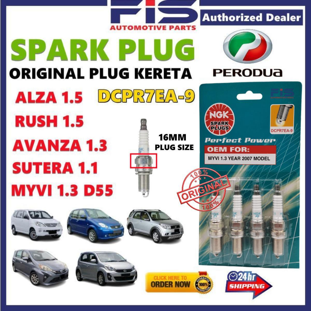 FIS NGK Original Spark Plug Toyota Avanza F601 F602 DVVT Rush F700 ...