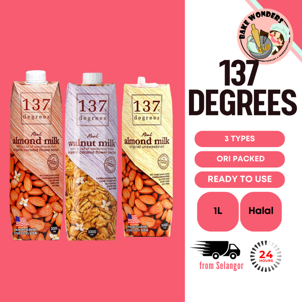 137 Degrees Almond Milk Original/Almond Milk/Susu Almond / 137 Degrees ...
