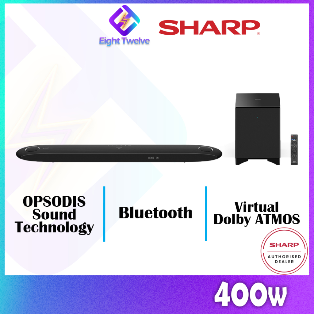 SHARP 400W Opsodis and Dolby ATMOS Sound Bar | 8AC22CX1 | Shopee Malaysia
