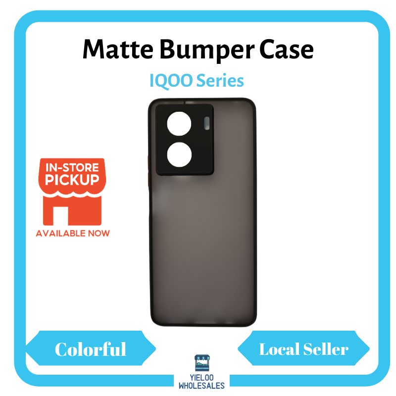 (FREE SCREEN PROTECTOR) IQOO Series Colorful Matte Bump Case For Z7/Z7X ...