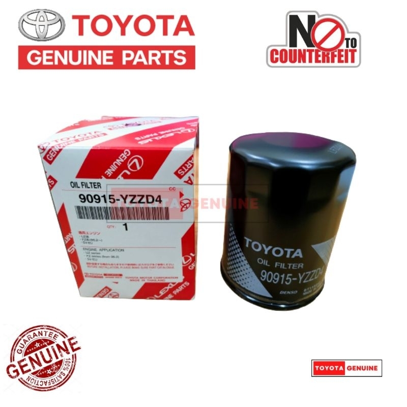 Toyota Original Oil Filter 90915-YZZD4 | Shopee Malaysia