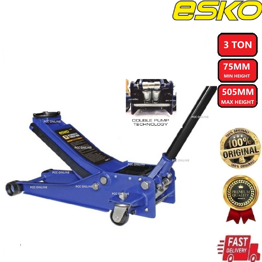 Esko EK-J3075L Low Profile Floor Jack 3 Ton|Jack Kereta|Jack Buaya ...