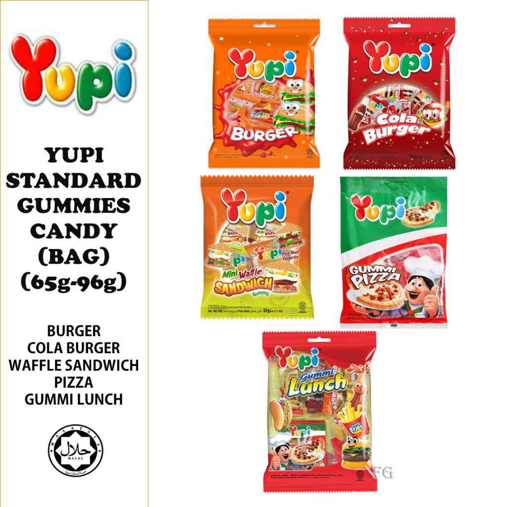 YUPI STANDARD GUMMIES CANDY (BAG) (65g-96g) | Shopee Malaysia