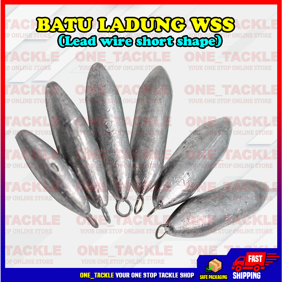 Batu ladung pancing batu panjang pantai WSS sinker | Shopee Malaysia