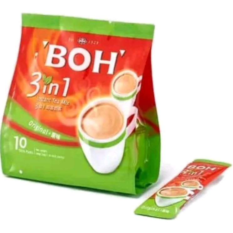 BOH 3-in-1 Instant Tea Mix 10 stick packs x 20g | Shopee Malaysia