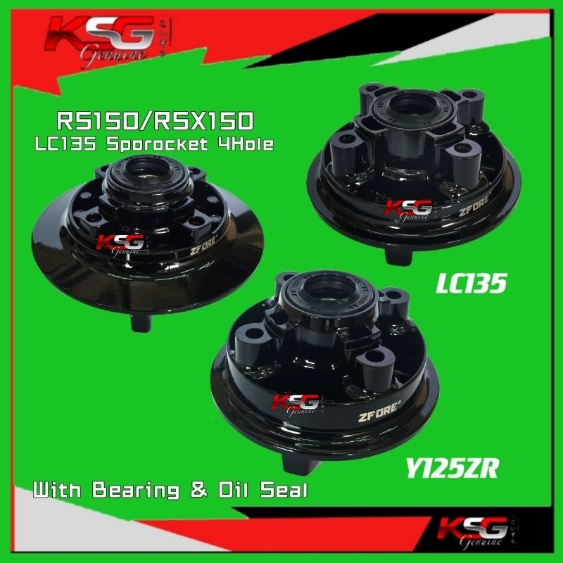 ZFORE Hub Spoket LC5S 125zr LC135 4S RS150 4 Hole Sprocket hub with ...