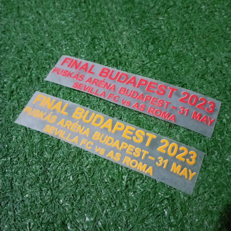 (PATCH/ MATCH DETAIL) FINAL BUDAPEST 2023 - FINAL UEL 2023 | Shopee ...