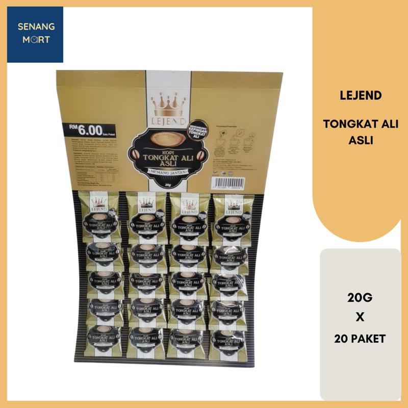 (20g x 20’s) Legend Kopi Tongkat Ali Asli Original Tongkat Ali Coffee ...