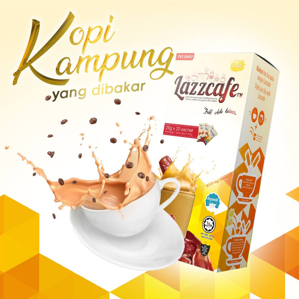 LazzCafe || Goat Milk Coffee With Dates || LAZZ Susu Kambing | Shopee ...