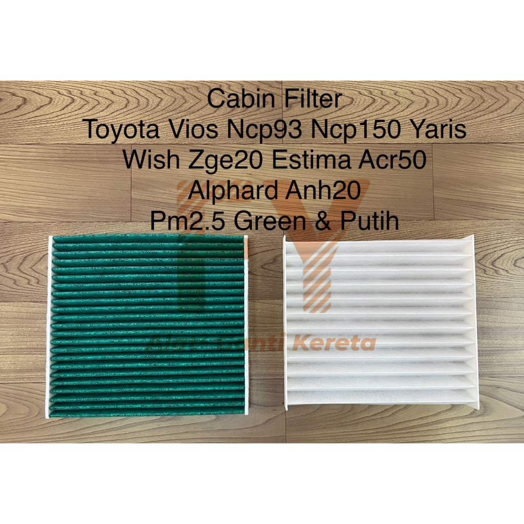 CABIN FILTER / AIRCOND FILTER TOYOTA VIOS NCP93 NCP150 YARIS WISH ZGE20 ...