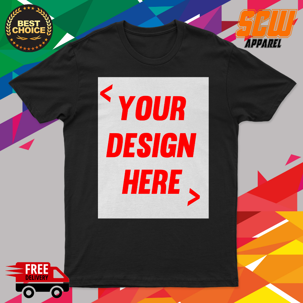 ADULT CUSTOM PRINTED DESIGN TSHIRT DESIGN SENDIRI HIGH QUALITY COTTON ...