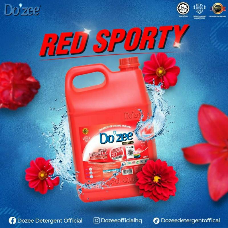 Dozee Red Sporty terlaris viral Sabun Pencuci Pakaian Do'zee Basuh Baju ...