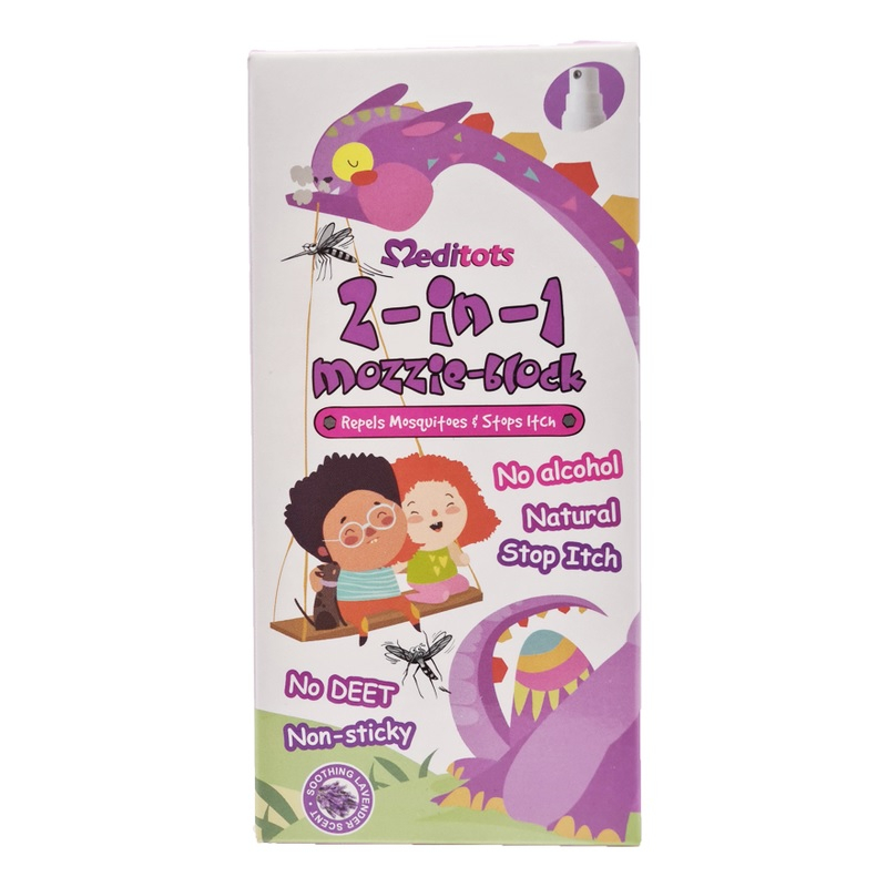 (FOC 2s Mozzie Patch )Meditots 2-in-1 Mozzie-block - Lavender 60ml Stop ...
