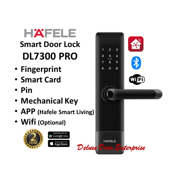 Hafele Smart Door Lock DL7300 PRO / Smart Lock / Smart Living / Digital ...