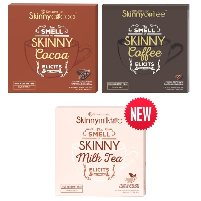 Kinohimitsu Slimming Skinny Coffee / Cocoa / Milk Tea 20g (5's / 14’s ...
