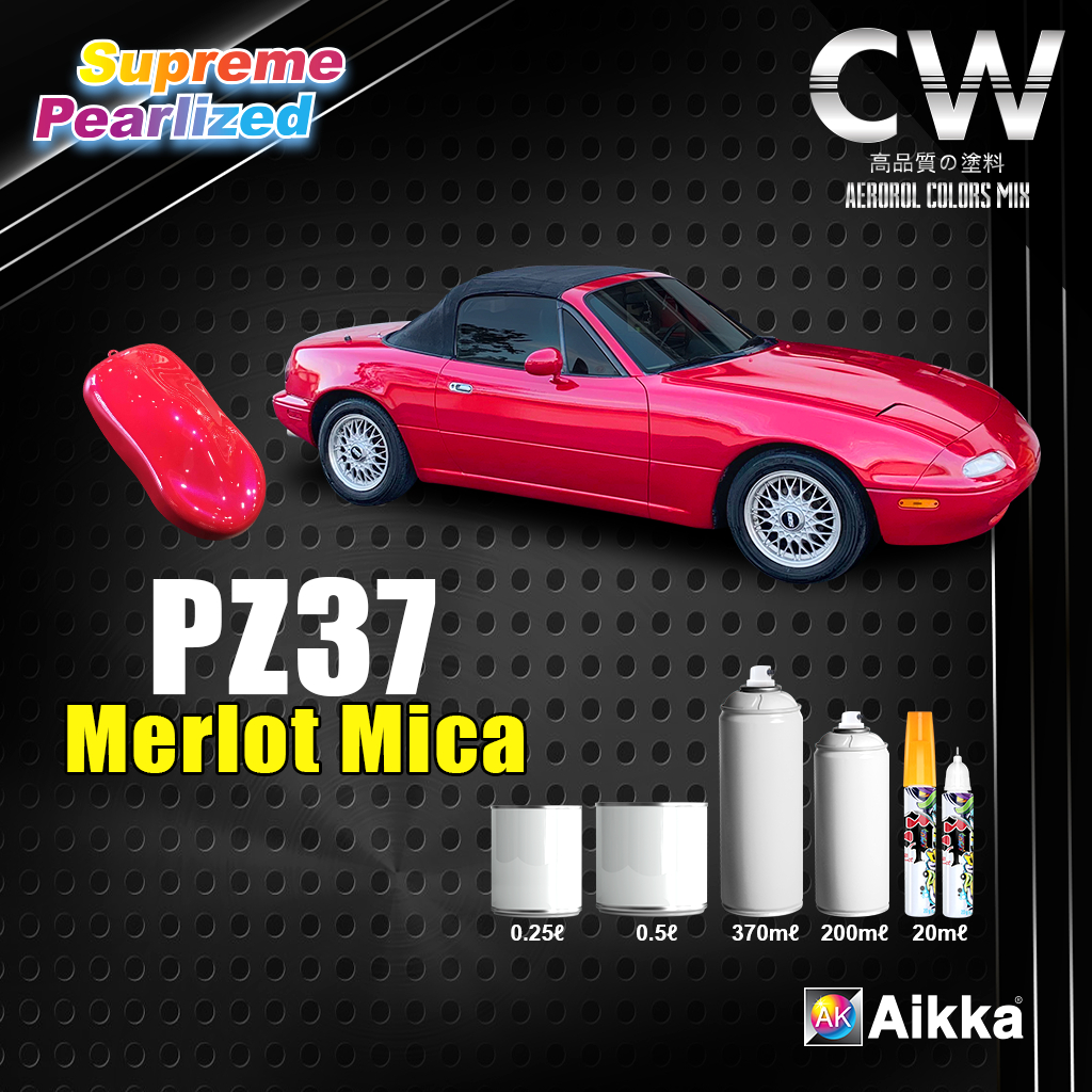 2K Paint 【 AIKKA PZ37 Merlot Mica 】 Supreme Pearlized Colour Aikka Car ...