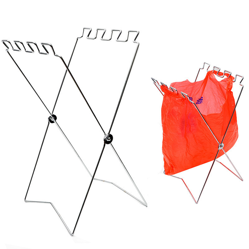 Outdoor Portable Folding Rack Stand for Garbage Bag trash bag holder ...