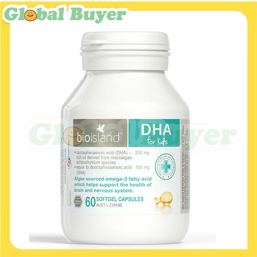 Bio Island DHA Kids 60 Capsules | Shopee Malaysia