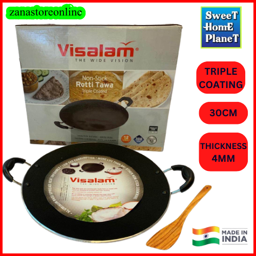 VISALAM 30CM Non Stick Rotti Tawa Capati Roti Canai Tosai Thosai Roti ...