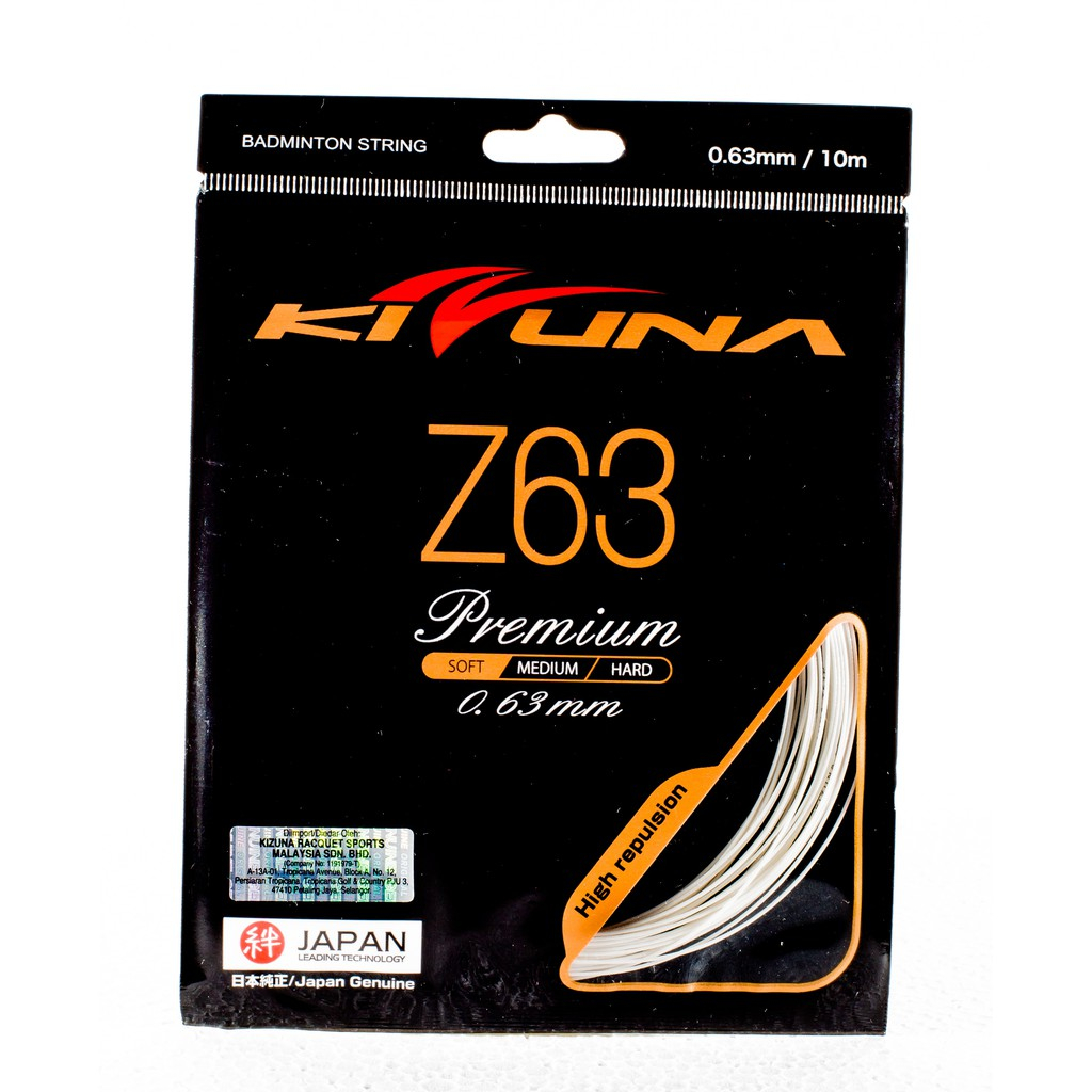 Kizuna Badminton String Z63X Premium / Tali Badminton Kizuna Z63X ...