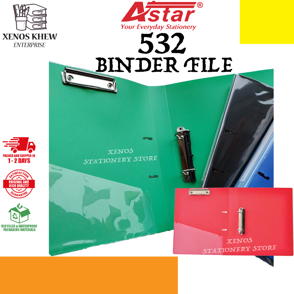 ASTAR PLASTIC FILE 532 (WIRE CLIP & RING BINDER) / ASTAR 532 WIRE CLIP ...