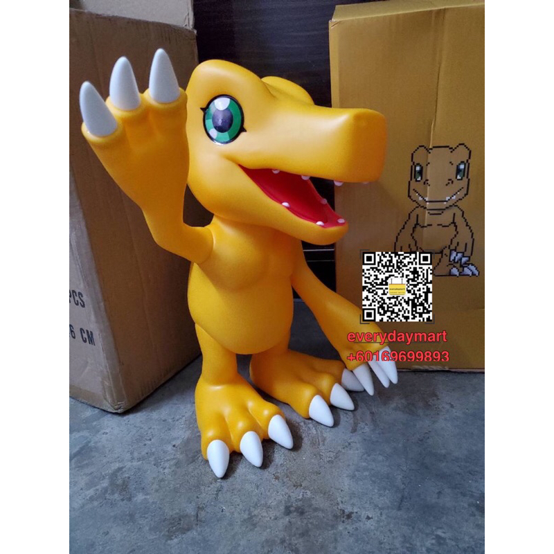 DIGIMON💥AGUMON 40cm💥ACTION FIGURE TOYS STATUES🔥数码暴龙亚古兽🔥手办模型 | Shopee ...
