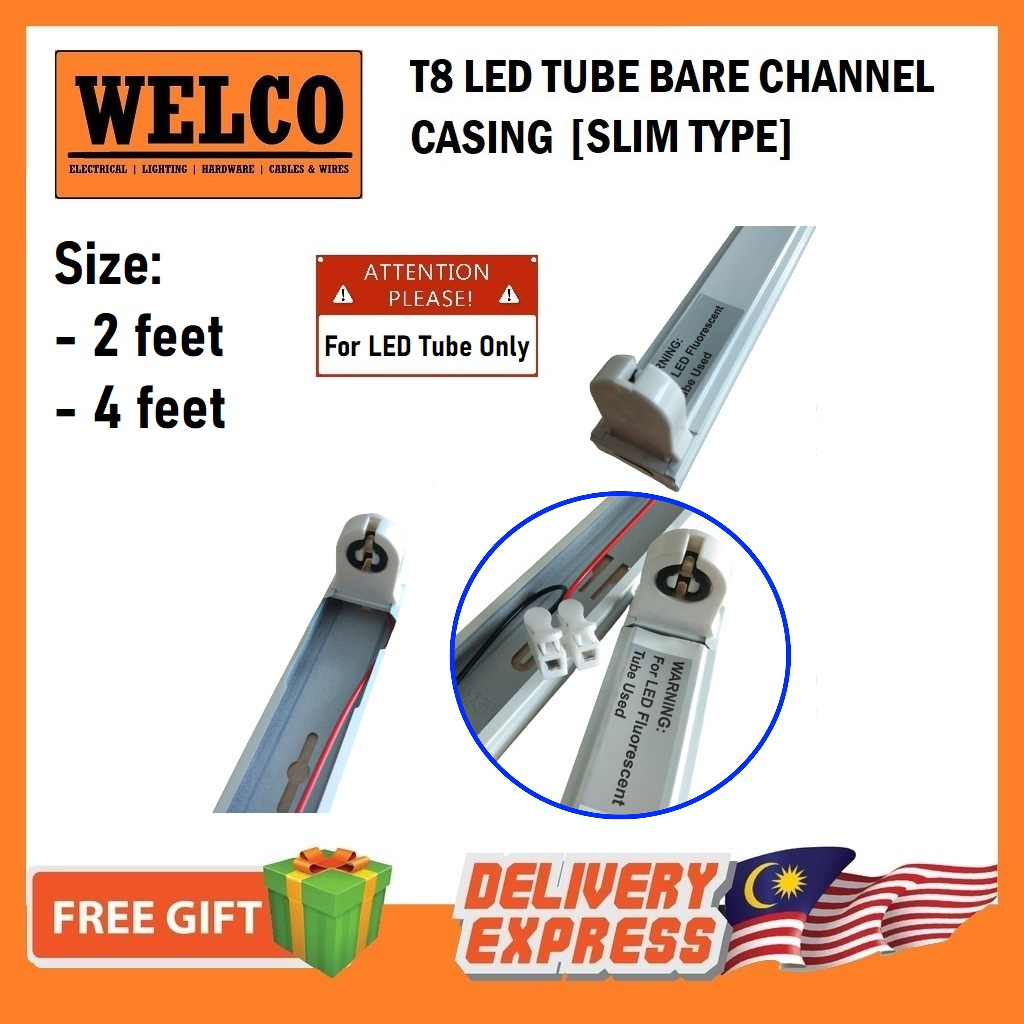 T8 LED BARE CHANNEL CASING [LOOSE ITEM !] | Shopee Malaysia