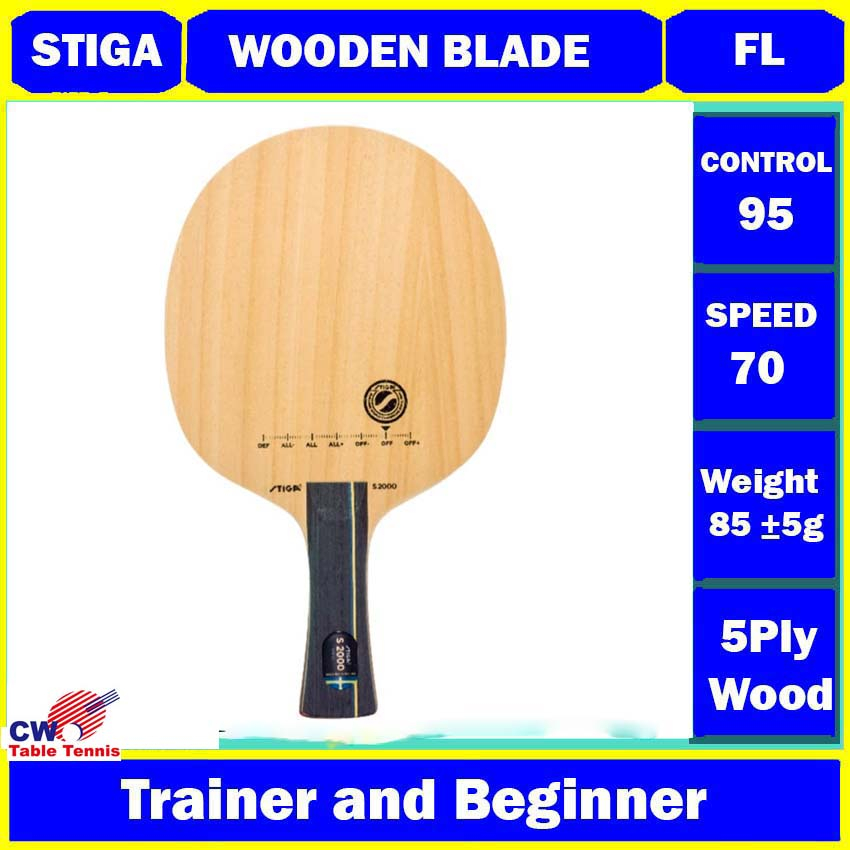STIGA S2000 Table Tennis Blade / Racket (5 Ply Wood OFF) Original STIGA ...