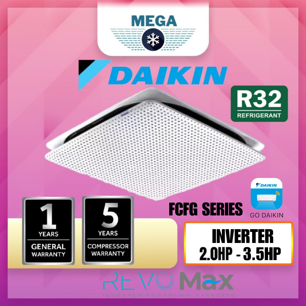 [NEW] DAIKIN REVO MAX INVERTER SURROUND CASSETTE R32 FCFG-Series ...